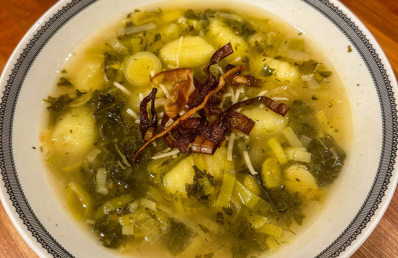 Gnocchi Leek Soup with Greens – Hangry Hannah